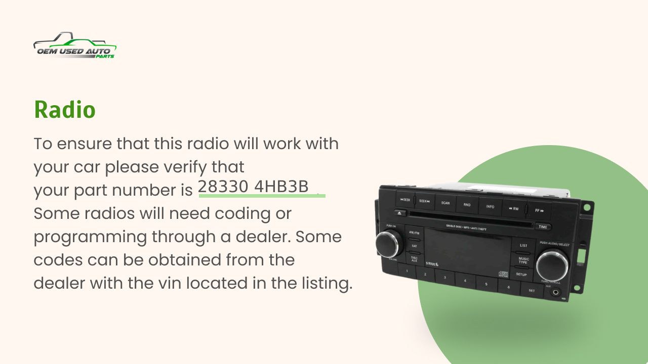 RÉCEPTEUR RADIO LECTEUR CD FM BSABD 2017-2019 Infiniti Qx30 Am EUR 46 ...